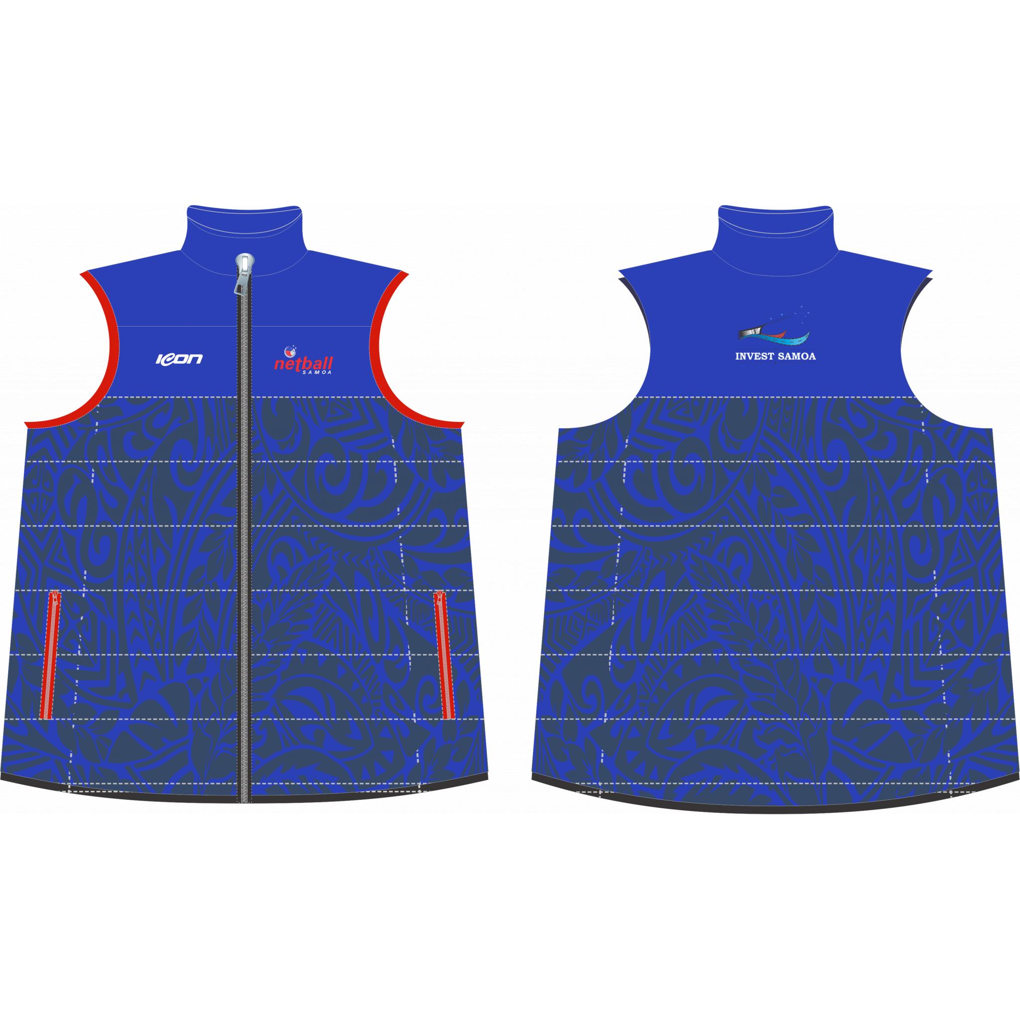 NETBALL SAMOA PUFFER VEST